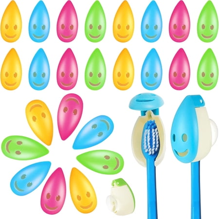 HISRFO 24 Pieces Toothbrush Head Cover Cap Travel Toothbrush Head ...