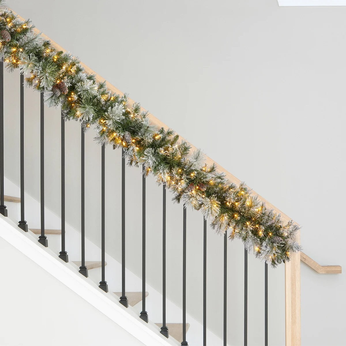 Click here for Can Us Supplies 9ft Pre-Lit Flocked Glitter Artifi... prices