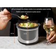 0.65-qt mini Round Slow Cooker, Fondue Melting Pot Warmer with ...