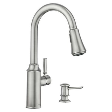 Moen Arbor 7594 High Arc Single Handle Pulldown Kitchen Faucet ...