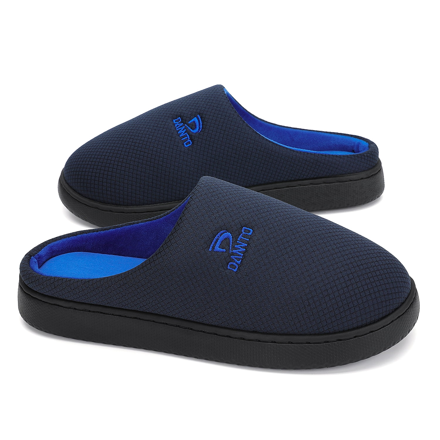 Dannto Womens Mens House Winter Slippers House Memory Foam Slide ...