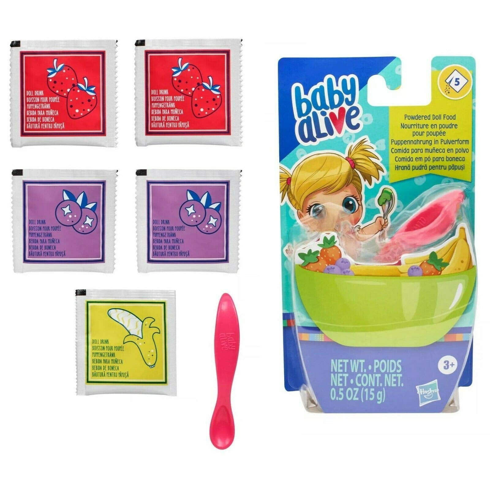 Baby Alive Powdered Doll Food Refill, Baby Alive Accessories, 5 Doll ...