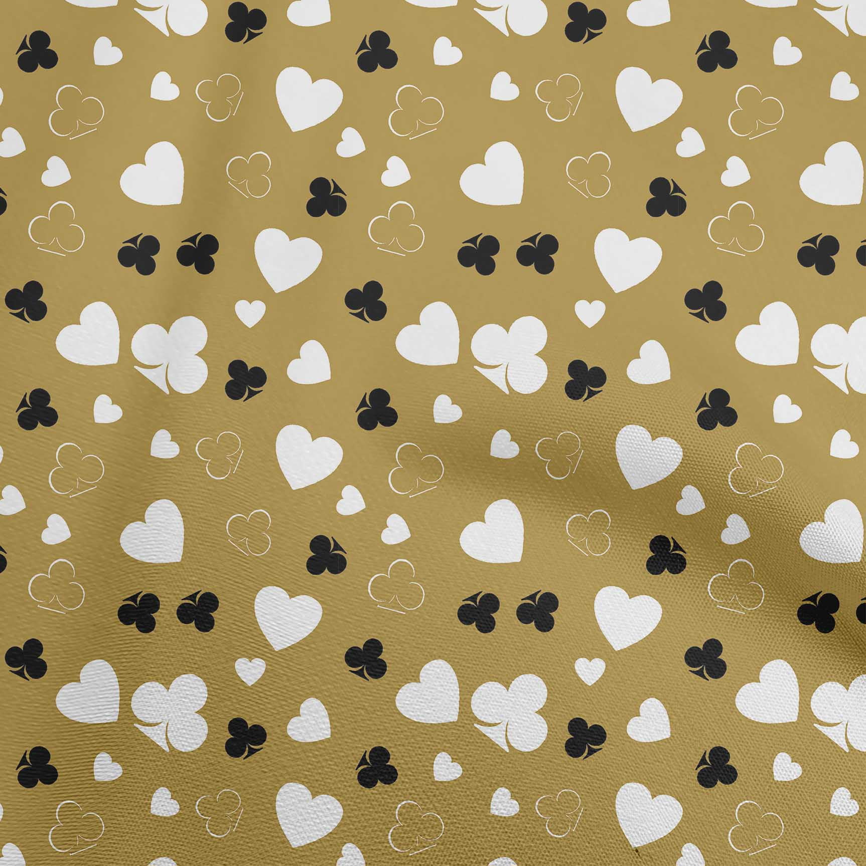 oneOone Velvet Light Brown Fabric Poker Card Fabric For Sewing Printed ...