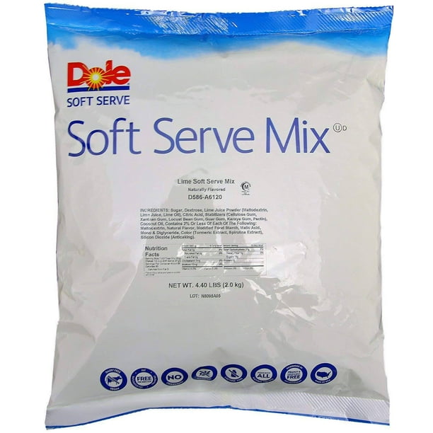 Dole Soft Serve Lime 4.4lbs (Case of 4) - Walmart.com