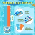 40FT Double Water Slides with 2 Bodyboards, Extra Long Lawn Water ...
