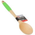 Chef Craft 14" Long Beechwood Wooden Kitchen Mixing Spoon with Silicone ...