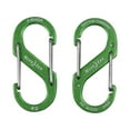 Nite Ize S-Biner Dual Carabiner #2 Aluminum Lime Green Locking Dual ...