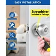 2 Set All Keyed Same Entry Door Knobs and Single Cylinder Deadbolt ...