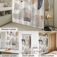 Bathroom Shower Curtain Abstract Geometric Color Block Waterproof ...