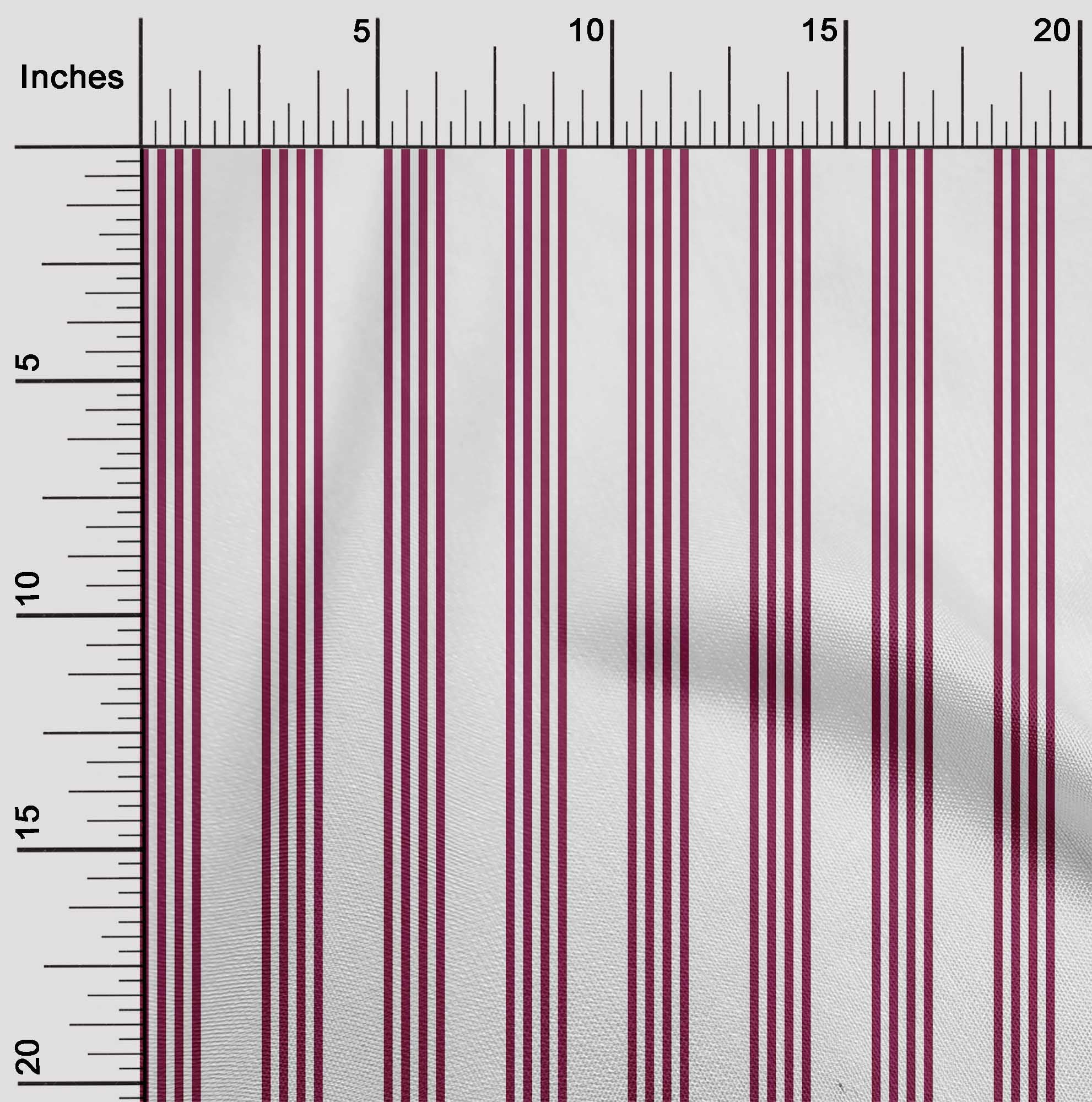 oneOone Silk Tabby Fabric Vertical Stripe Print Fabric By The Yard 42 ...