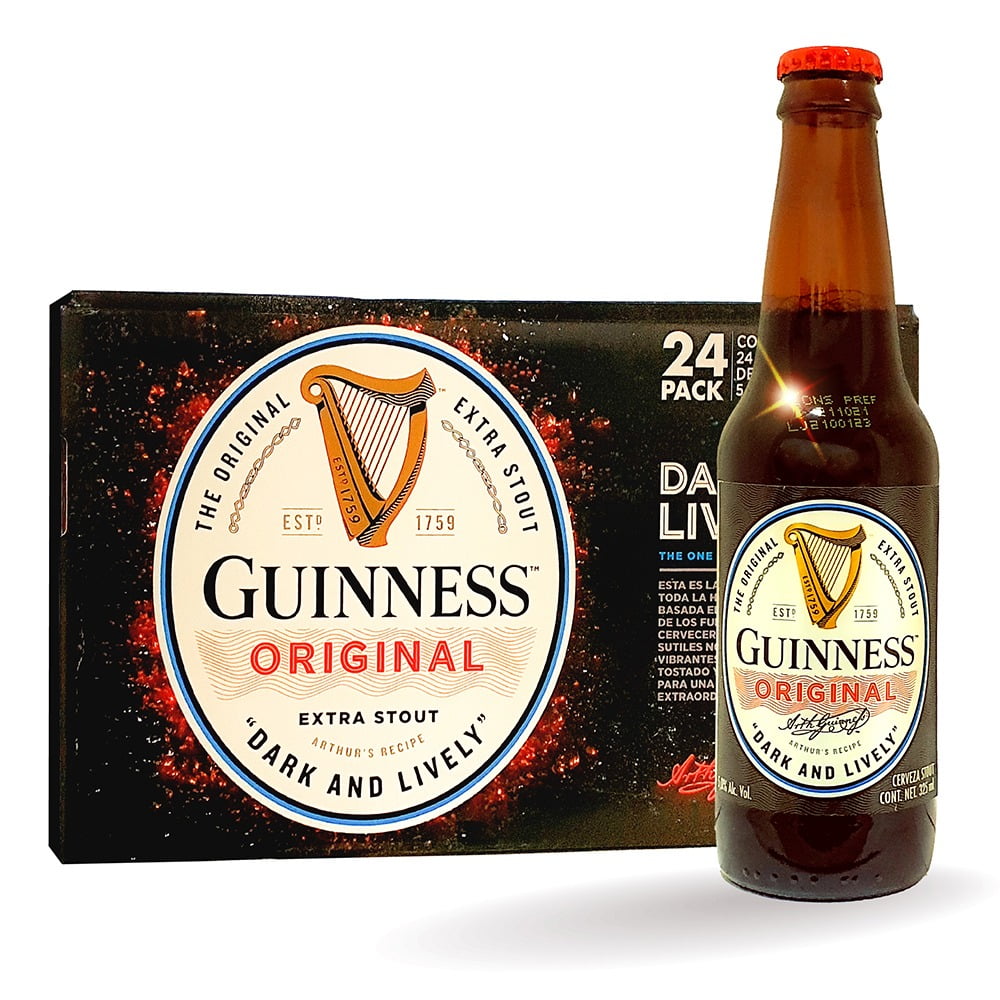 Caja Cerveza Guinness Extra Stout 325ml C/u Guinness stout | Walmart en ...