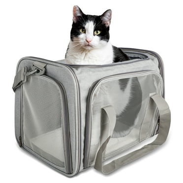 Pet Soft Sided Small Large Cat Dog Comfort Bag Travel Case Airline ...