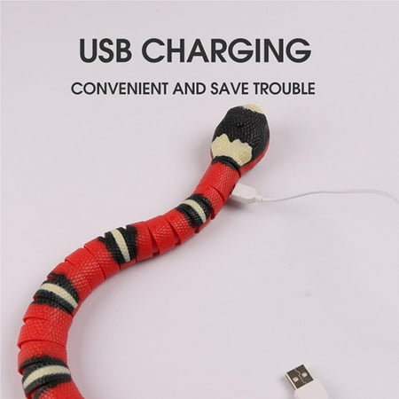 facefd Induction Automatic Snake Toy Interactive Simulation Snakes USB ...