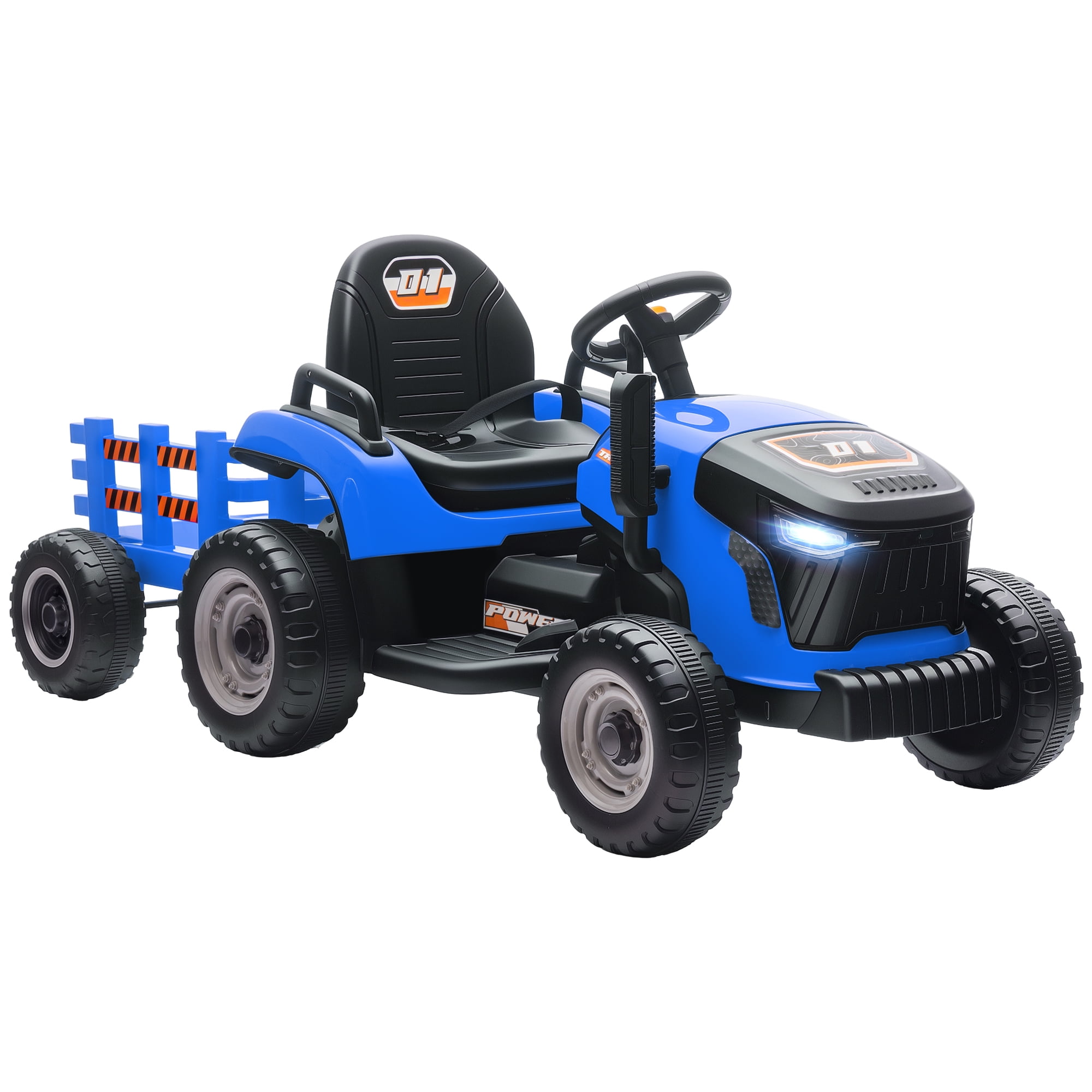 Click here for Qaba Kids Ride On Tractor With Trailor  12v Kids R... prices