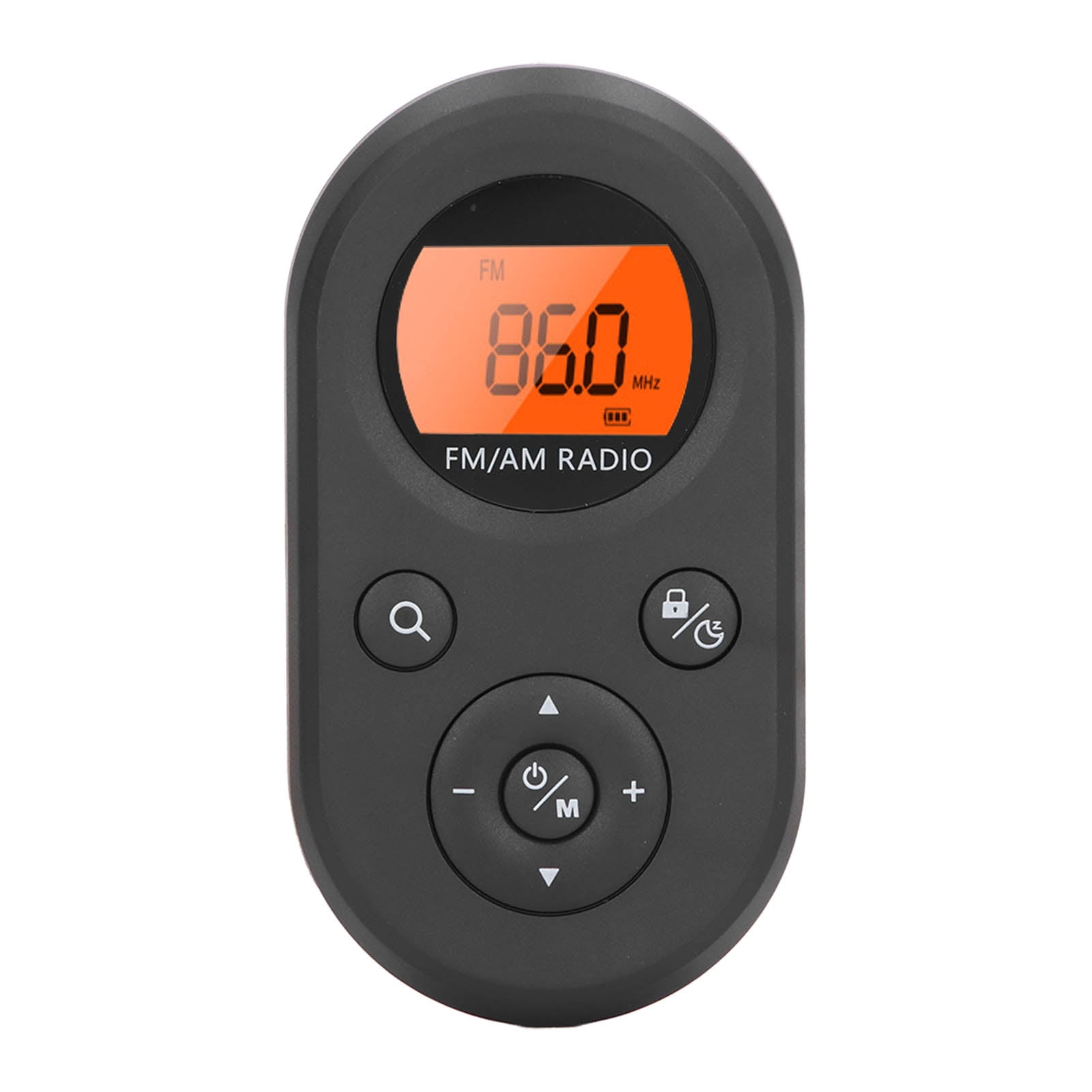 Mini radio con luz de fondo, mini radio AM FM, radio de bolsillo AMFM ...