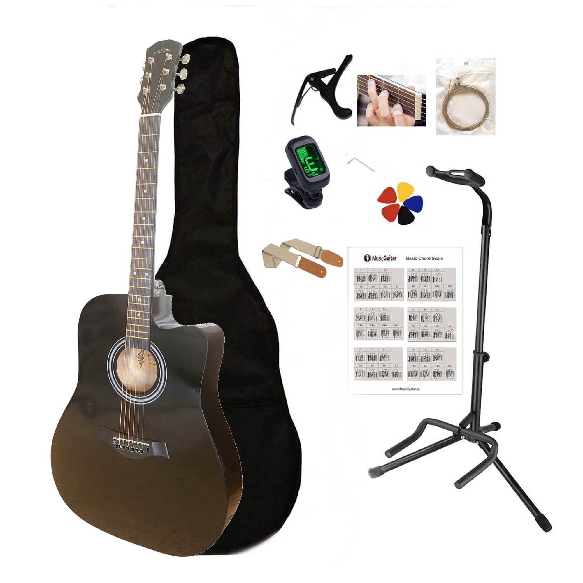 Click here for Spear & shield 41-Inch Full-Size Acoustic Guitar -... prices