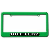 Gut Elk, Hunting License Plate Tag Frame, Multiple Colors - Walmart.com