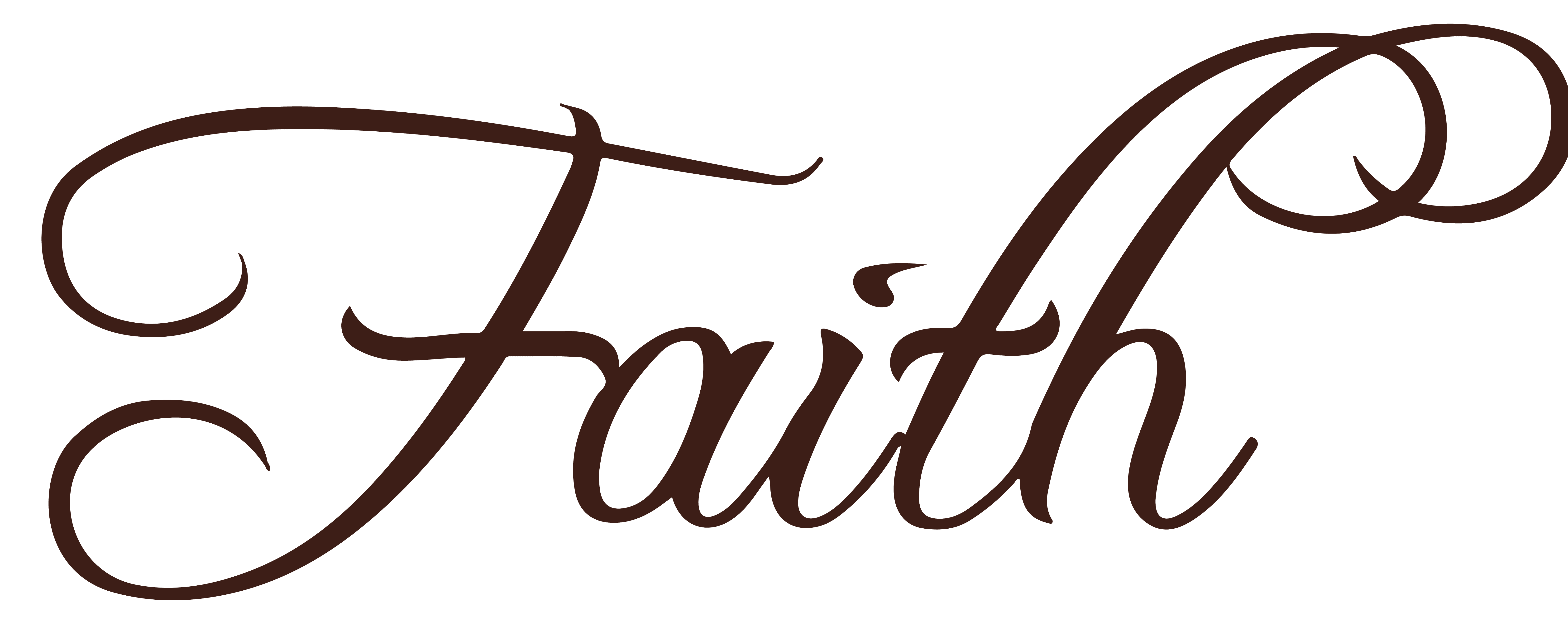 Faith Vinyl Decal Sticker Quote - Medium - Brown - Walmart.com