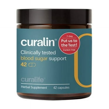 Curalin Clinically Tested Blood Sugar Support, 180 Capsules - 6 Pack ...