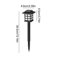 2 Pack Solar Outdoor Lights LED Stake Lights Mini Waterproof Lawn Lamp ...