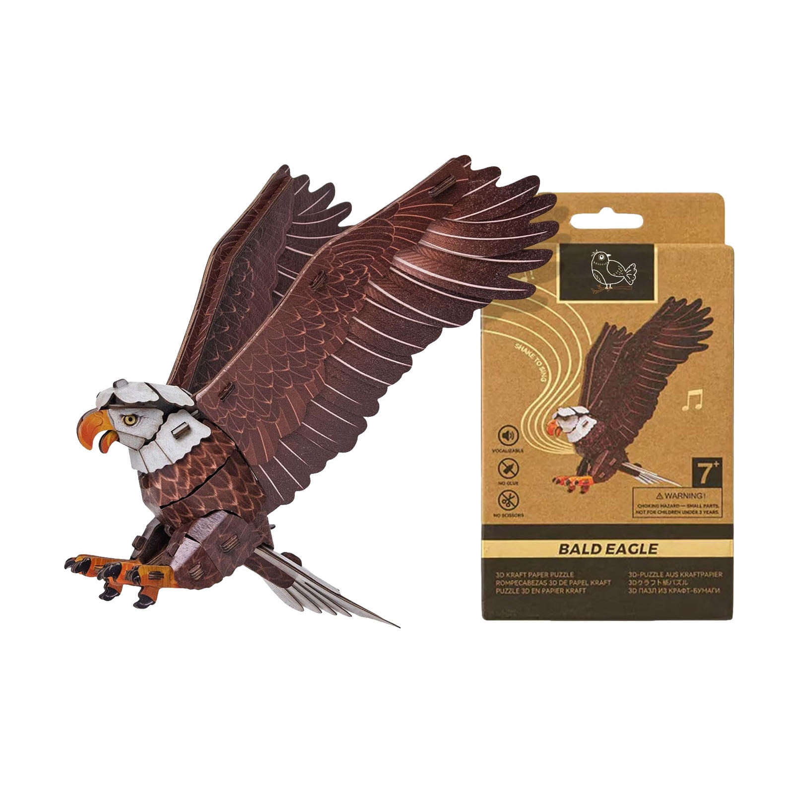 Bird Assembly Kit DIY 3D Paper Model Educational Kit With Realistic ...