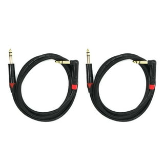 Patch Cables MXR 6 inch (~152mm) 2 Pack 1/4" Angled Flat ( pancake ) ends - Walmart.com