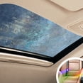 Blue Ombre Window Privacy Film Rainbow Static Cling Stain Glass Window ...