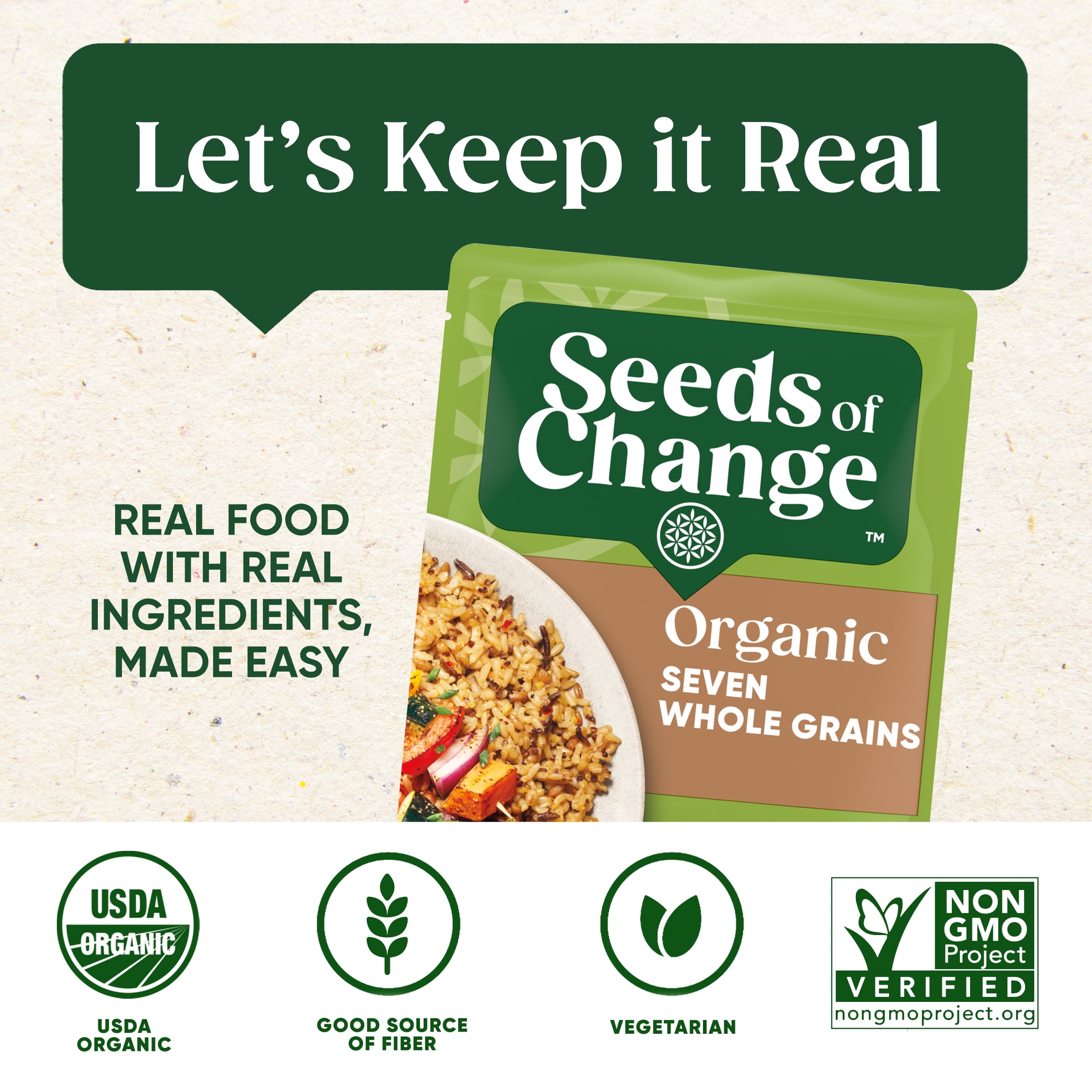 SEEDS OF CHANGE Organic Seven Whole Grains, 8.5oz Best Deals and Price ...
