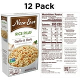 Near East Rice Pilaf Mix, Garlic & Herb 6.3 oz (Pack of 12 Boxes ...