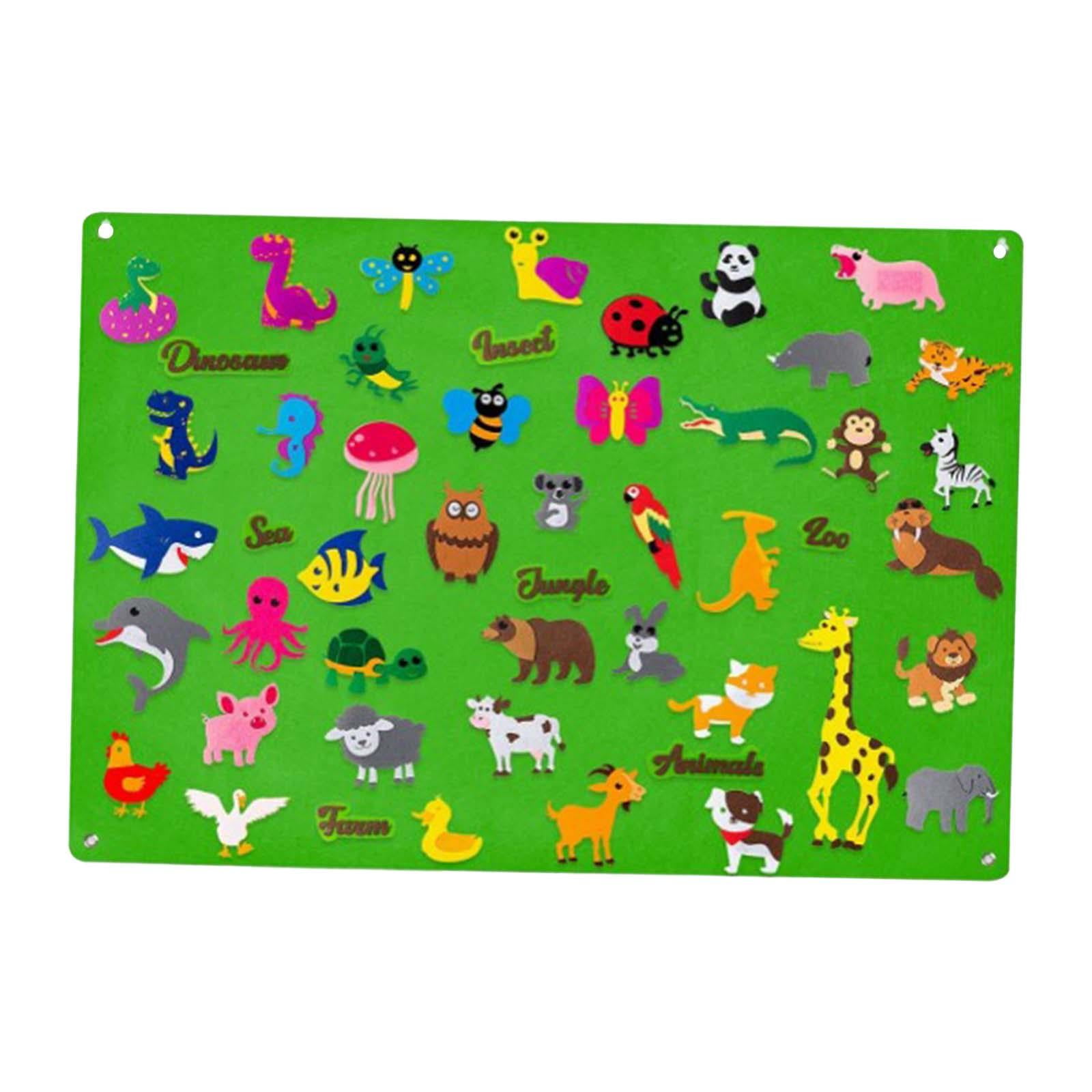 Felt Story Board Teaching Aids Wall Hanging Early Learning Interactive ...