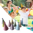 10PCS Colorful Macaron Cone Caps Party Hat With Elegant Pompoms For ...