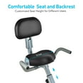 Wonder Maxi Foldable Cardio Exercise Bike, Big Seat, Stationary Upright ...