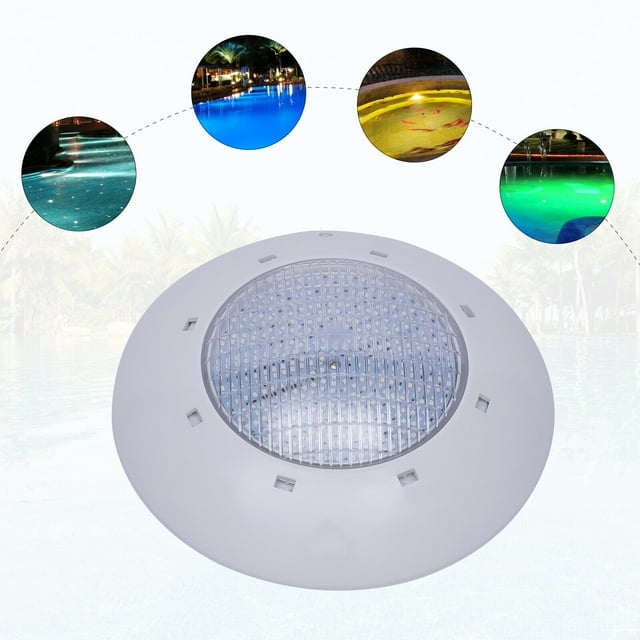 Miumaeov 12V 45W RGB Swimming LED Pool Light Underwater Light IP68 Waterproof Lamp+Remote ...