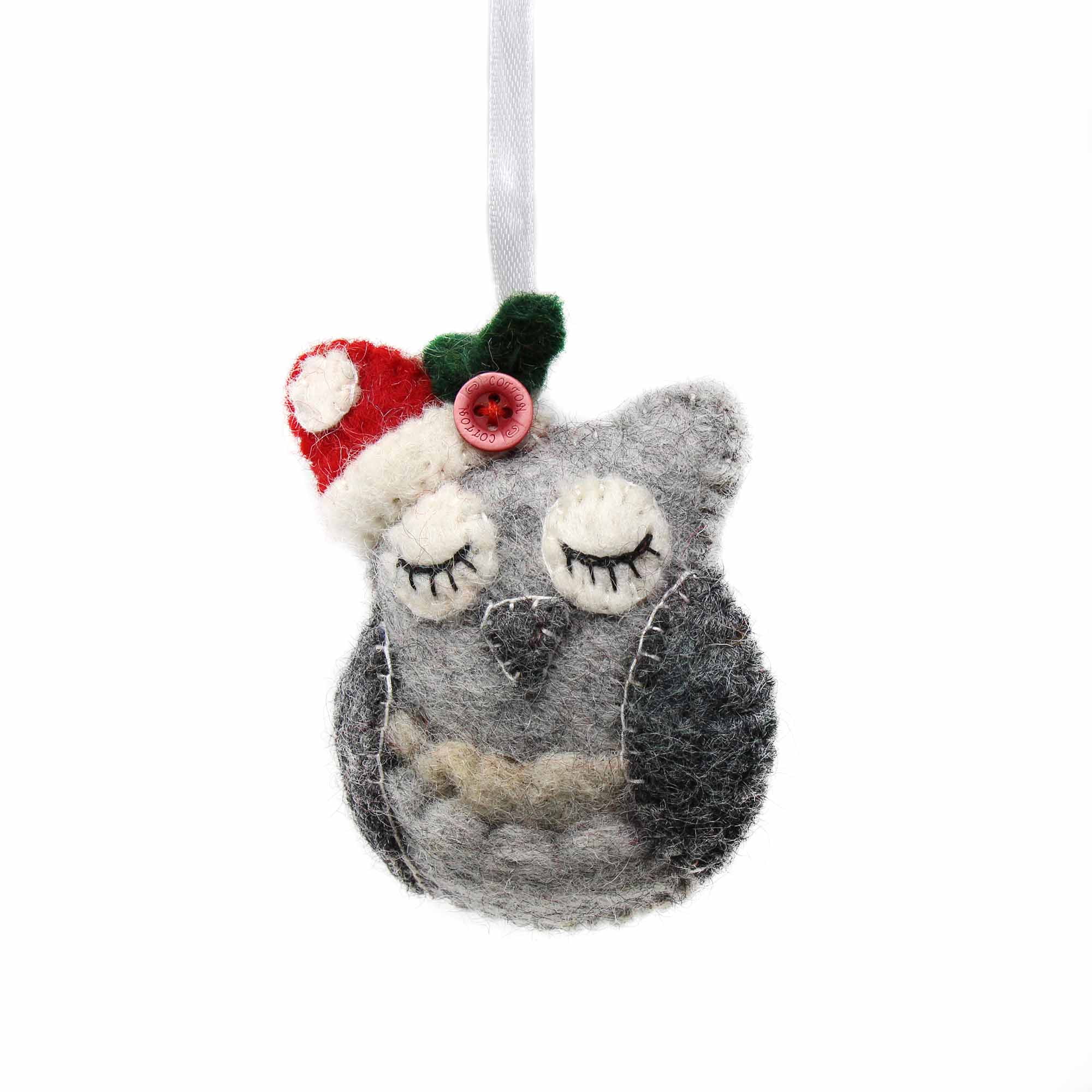 Click here for Hand Felted Christmas Ornament Owl Global Groove (... prices