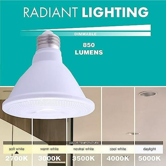Harvest LED6W-GU10-WWHT-6 Salt Light Dimmable 6W LED Light Bulb - Warm ...