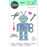 Sizzix Thinlits Die Set 11PK - 50's Robot by Georgie Evans - Walmart.com