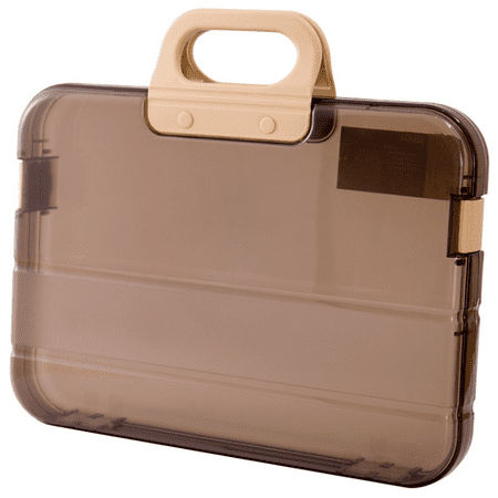 Portable filing box transparent plastic filing box student stationery ...