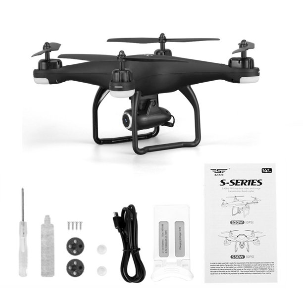 S20W Four-axis Aircraft with GPS Remote Control HD Camera Wifi Drone ...
