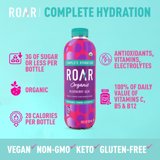 Roar Complete Hydration Organic - Blueberry Acai - 12 x 18 oz - Walmart.com