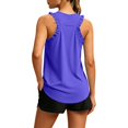 Rhuody Womens Summer Tank Tops Wide Strap Round Neck Lightweight Solid ...