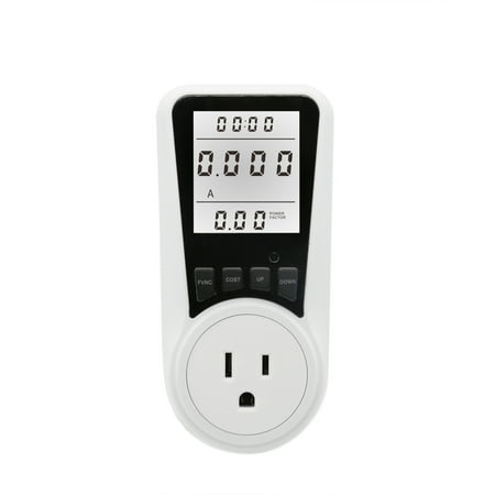 Watt Meter, Plug-in Socket Power Meter, Auto Cost Calculator, Backlit ...