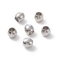 50 pc Resistant 304 Stainless Steel Beads Barrel Large Hole Beads ...