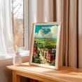 Affixzi Marengo Travel Poster - Small Town Countryside Art Print ...