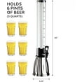 Beer Tower 88oz - Beverage Dispenser with Spigot & Ice Tube, Margarita ...