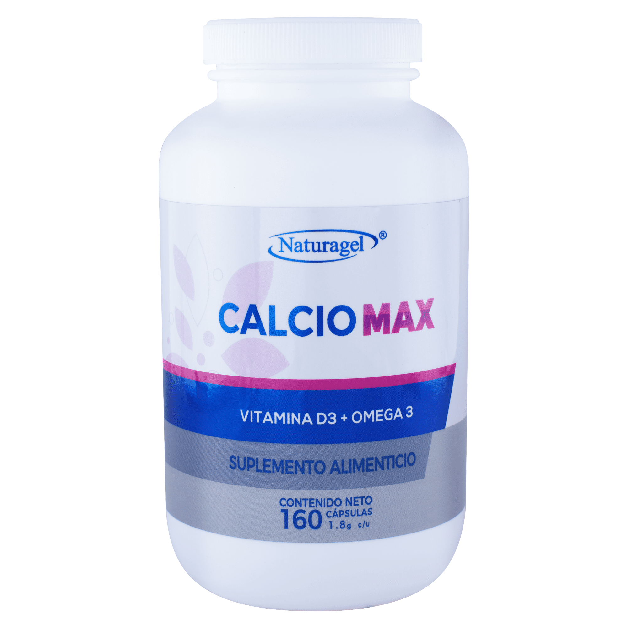 CALCIO MAX | Calcio con Vitamina D3 y Omega 3 | 160 Tabletas de 1,800 ...