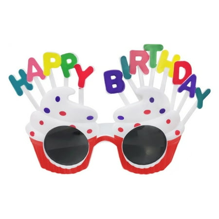 Crday Adults Kids Funny Happy Birthday Glasses Dress Up Eyeglasses ...