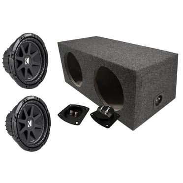 Kicker 43C124 12" Comp C12 Series 150W RMS 4 Ohm Sub and ASC PV212 Sub ...
