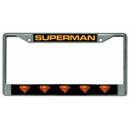 Superman Chrome License Plate Frame - Walmart.com