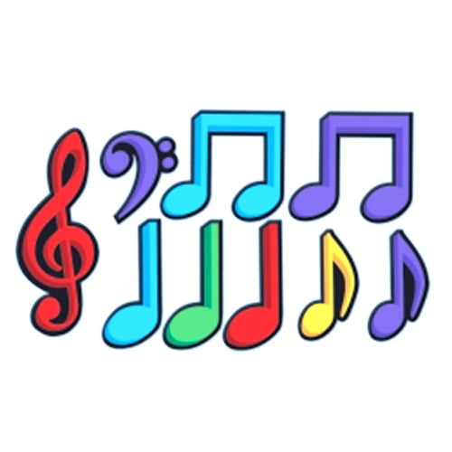 Music 'Dancing Music Notes' Assorted Paper Cutouts (9ct) - Walmart.com