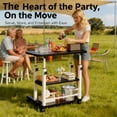 24 Inch Heavy Duty Folding Table Portable Tool Free Assembly Rectangle ...